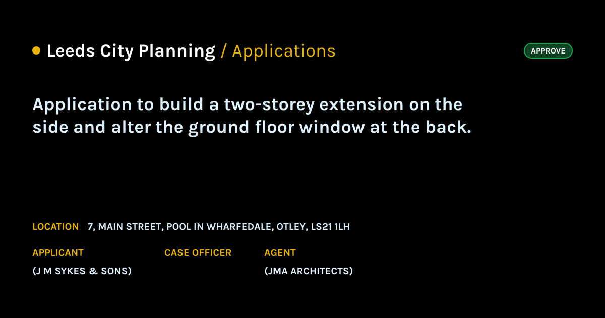 Planning Application 25/04919/FU Details — Leeds